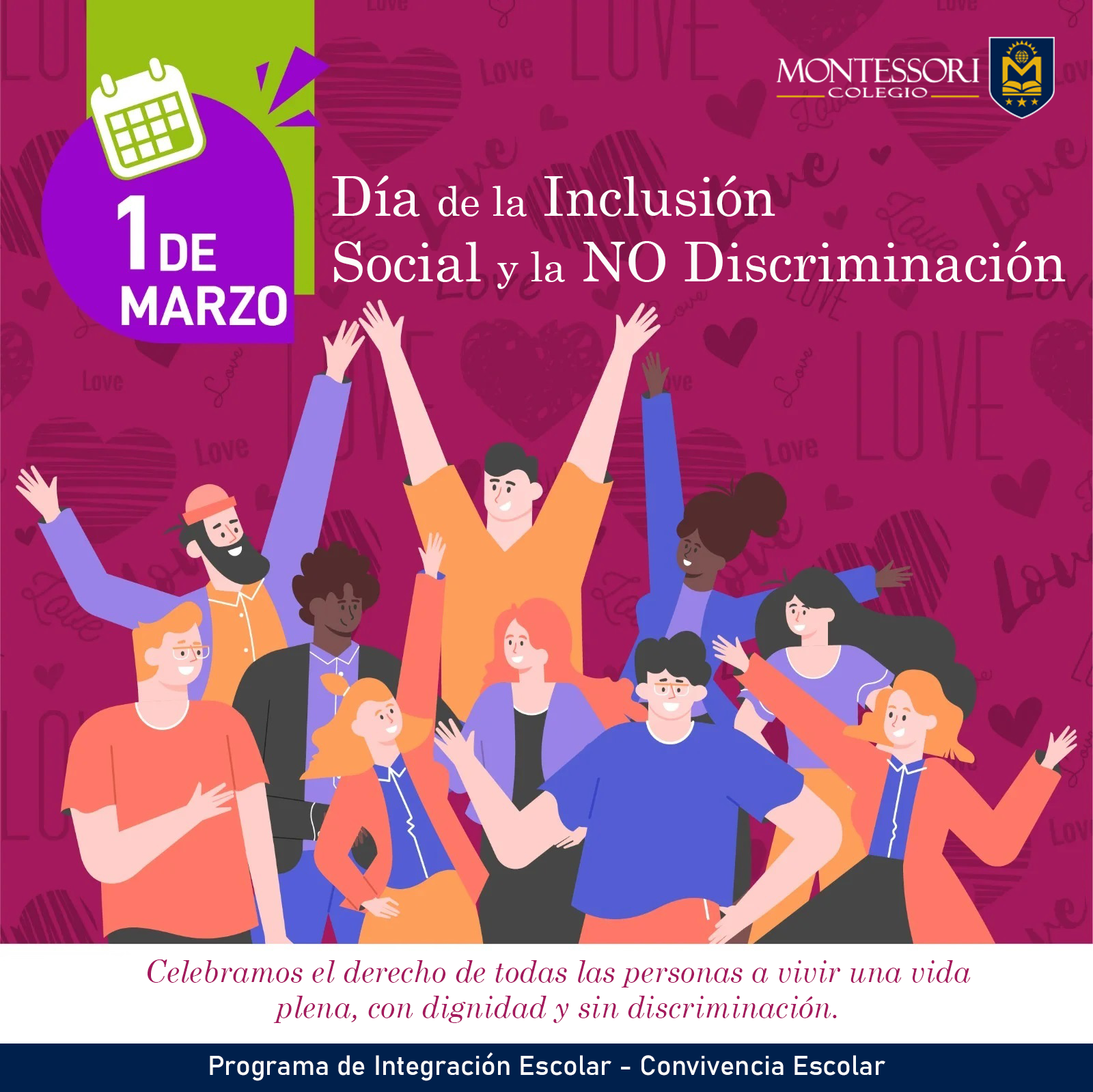 01 de Marzo: Día Mundial de la Inclusión Social y la NO Discriminación ...