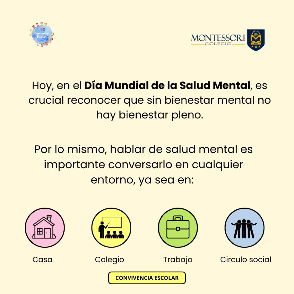 10 de Octubre: Día Mundial de la Salud Mental – Colegio Montessori de ...