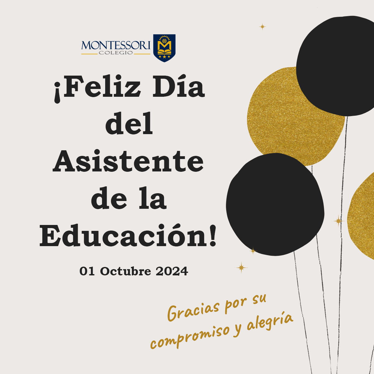 ¡Feliz Día del Asistente de la Educación! – Colegio Montessori de Temuco