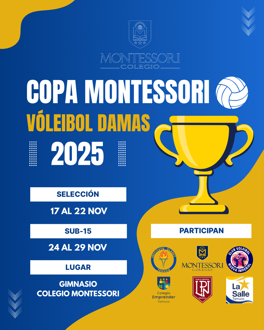 ¡Comienza la Copa Montessori Vóleibol Damas 2025! – Colegio Montessori ...